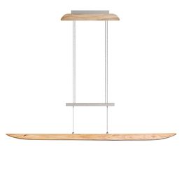 Waldwelt Led-H&auml;ngeleuchte Montafon, Holz, Asteiche, furniert, l&auml;nglich,l&auml;nglich, warmwei&szlig;, kaltwei&szlig;, tageslichtwei&szlig;, 18x80-160x120 cm, Made in Germany, h&ouml;henverstellbar, 4-fach schaltbar, Farbtemperaturwechsler, Lampen & Leuchten, Innenbeleuchtung, H&auml;ngelampen, Esstischlampen