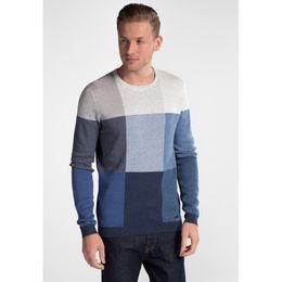 Eterna Herren Strickpullover blau L