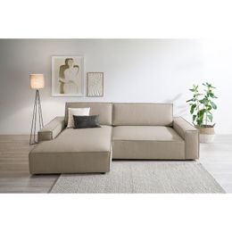 Home Affaire &raquo;NEU: SHERWOOD XXL 284, Big-Sofa L-Form, tiefe Sitzfl&auml;che 95 cm, Cord&laquo; Recamiere rechts/links, als Schlafsofa stellbar, Cord u. 