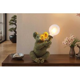 Riess Ambiente Handgefertigte Tischlampe KOALA 35cm gold Skulptur Riess-Ambiente Glamour Modern