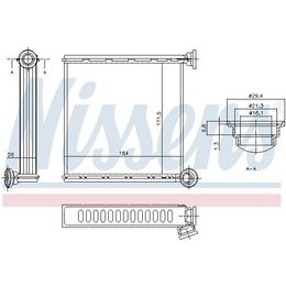 NISSENS W&auml;rmetauscher, Innenraumheizung 73980 f&uuml;r SKODA VW SEAT CUPRA AUDI 5Q0819031 5Q0819031B