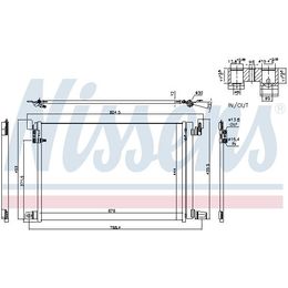 NISSENS Kondensator, Klimaanlage 940685 f&uuml;r AUDI 4M0816421B 4M0816421D