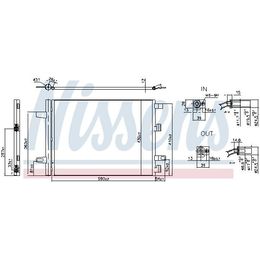 NISSENS Kondensator, Klimaanlage 941194 f&uuml;r MERCEDES-BENZ 2475000054 2475003900 A2475000054