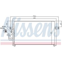 NISSENS Kondensator, Klimaanlage 94037 f&uuml;r HYUNDAI 9760629000 9760629100