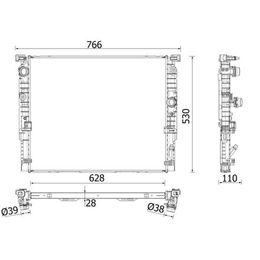 Mahle K&uuml;hler, Motork&uuml;hlung BEHR HELLA SERVICE *** PREMIUM LINE CR 2198 000P ohne Halter f&uuml;r BMW (BRILLIANCE) 17118686026 8686026 8743664