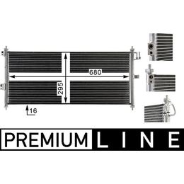 Mahle Kondensator, Klimaanlage BEHR HELLA SERVICE *** PREMIUM LINE AC 788 000P f&uuml;r NISSAN 92100BM407 92100BN307 92100BM405