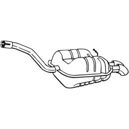 BOSAL Endschalld&auml;mpfer 233-547 f&uuml;r VW 1K5253609BL 1K5253609CB 1K5253609CE