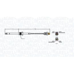 MAGNETI MARELLI Sensor, Abgastemperatur 172000109010 f&uuml;r MERCEDES-BENZ A0051531128 A0071536328