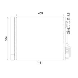 Mahle Kondensator, Klimaanlage AC 488 000S f&uuml;r MERCEDES-BENZ SMART A4515000154 4515000154 4515000054