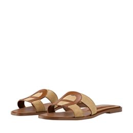 Aigner Sandaletten mit Absatz - slide sandal LARA 1B - Gr. 40 (EU) - in Beige - f&uuml;r Damen