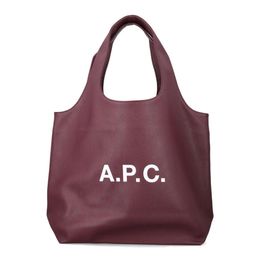 A.P.C. Shopper & Totes - Ninon Tote Bag Grained Recycled Leather-Like - Gr. unisize - in Rot - f&uuml;r Damen