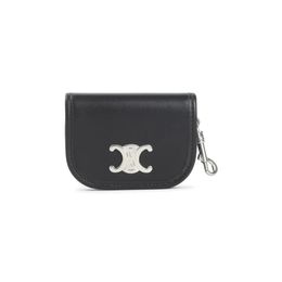 C&eacute;line Celine Clutches - Nano Besace Triomphe Keyring In Black Calf Leather - Gr. unisize - in Schwarz - f&uuml;r Damen