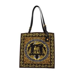 Versace Shopper & Totes - Wild Cats Shopper Bag - Nylon - Multicolor - Gr. unisize - in Braun - f&uuml;r Damen