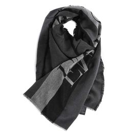 Emporio Armani T&uuml;cher & Schals - Gradient Grey Scarf - Gr. unisize - in Schwarz - f&uuml;r Damen