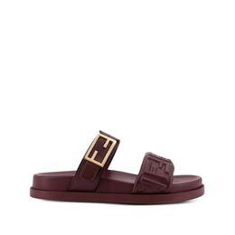 Fendi Sandalen - Burgundy Flat Shoes - Gr. 35 (EU) - in Schwarz - f&uuml;r Damen