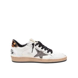 Golden Goose Deluxe Brand Golden Goose Low-Top Sneaker - White/Grey Ballstar Leather Sneakers - Gr. 44 (EU) - in Wei&szlig; - f&uuml;r Damen