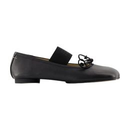 MM6 Ballerinas - Leather - Black - Gr. 41 (EU) - in Schwarz