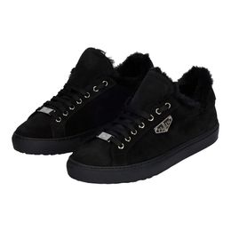 Philipp Plein Low-Top Sneaker - Lo-Top Turnschuhe Ps - Gr. 40 (EU) - in Schwarz - f&uuml;r Damen