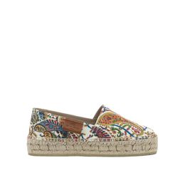 Etro Floral Paisley Cotton Espadrilles - Gr. 37 (EU) - in Rosa