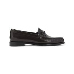 C&eacute;line Celine Loafer - Triomphe 15 Brown Bull Leather Loafers - Gr. 45 (EU) - in Schwarz - f&uuml;r Damen