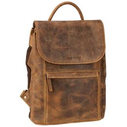 Green Burry Greenburry Rucksack Vintage in Sattelbraun | Gr.: onesize