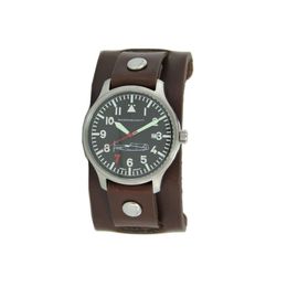 Messerschmitt Quarzuhr 109-42R7 unterlederband in Silber | Gr.: onesize