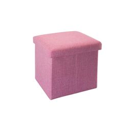 Intirilife Faltbarer Sitzhocker 30x30x30 cm in KIRSCHBL&Uuml;TEN PINK | Gr.: onesize