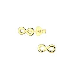 Alexander York Ohrstecker INFINITY 925 Sterling Silber in Gold, 2-tlg. | Gr.: onesize