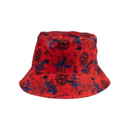 Marvel Spiderman Fischerhut Bucket Hat Sonnenhut Anglerhut in rot | Gr.: onesize