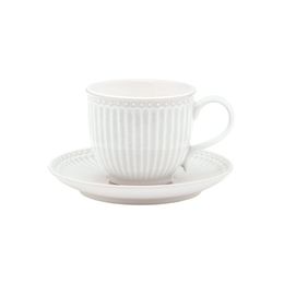 GreenGate Tasse mit Untertasse ALICE WEISS | Gr.: onesize
