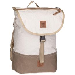 360grad 360 grad Rucksack Landgang Mini in Wei&szlig;/Balken Taupe | Gr.: onesize