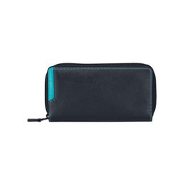 mywalit Geldb&ouml;rse RFID Schutz Leder 20 cm in black-pace | Gr.: onesize