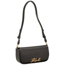 K by KARL LAGERFELD Karl Lagerfeld Handtasche K/Signature Crossbody in Black-Vibration Gold | Gr.: onesize
