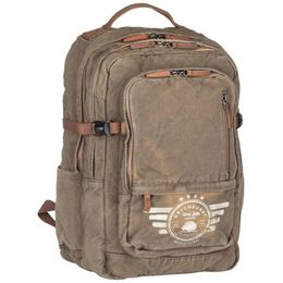 Green Burry Greenburry Rucksack Vintage Aviator Harvard in Khaki | Gr.: onesize