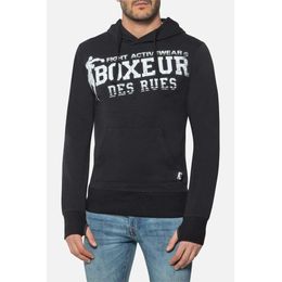 Boxeur Des Rues Kapuzenpullover Hooded Sweatshirt with Thumb Openings in Black | Gr.: S