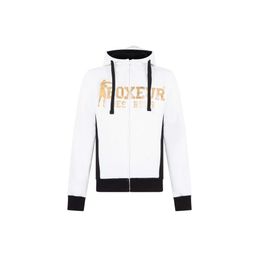 Boxeur Des Rues Sweatjacke Hooded Full Zip in White-Gold | Gr.: XL