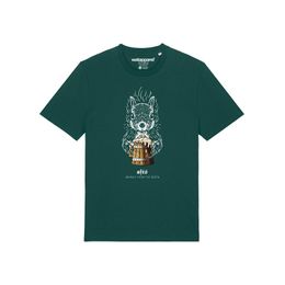 wat? Apparel T-Shirt [#afts] Eichh&ouml;rnchen in Dunkelgr&uuml;n | Gr.: 52