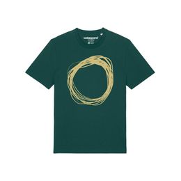 wat? Apparel T-Shirt Kreis in Dunkelgr&uuml;n | Gr.: 58