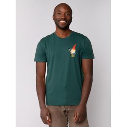 wat? Apparel T-Shirt Gartenzwerg in Dunkelgr&uuml;n | Gr.: 50