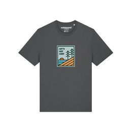 wat? Apparel T-Shirt Let's Get Lost in Grau | Gr.: 48