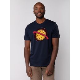 wat? Apparel T-Shirt Pizza Planet in Dunkelblau | Gr.: 58
