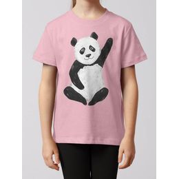 wat? Apparel T-Shirt Panda in Rosa | Gr.: 98/104
