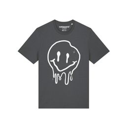 wat? Apparel T-Shirt Smiley in Grau | Gr.: 60
