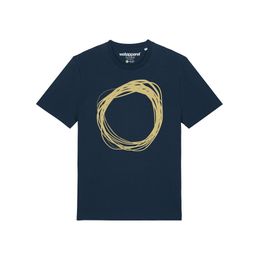 wat? Apparel T-Shirt Kreis in Dunkelblau | Gr.: 54