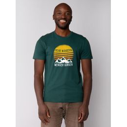 wat? Apparel T-Shirt Mehr Wandern in Dunkelgr&uuml;n | Gr.: 52