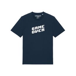 wat? Apparel T-Shirt Game Over in Dunkelblau | Gr.: 48