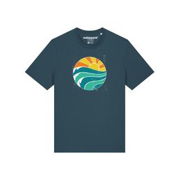 wat? Apparel T-Shirt Summer Sun in Petrol | Gr.: 48