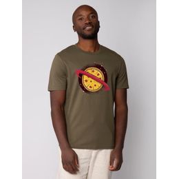 wat? Apparel T-Shirt Pizza Planet in Khaki | Gr.: 46