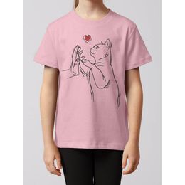 wat? Apparel T-Shirt Cathand in Rosa | Gr.: 134-146