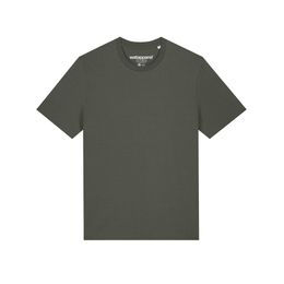 wat? Apparel T-Shirt 2er Pack Bio Basic T-Shirt M&auml;nner in Khaki | Gr.: 56